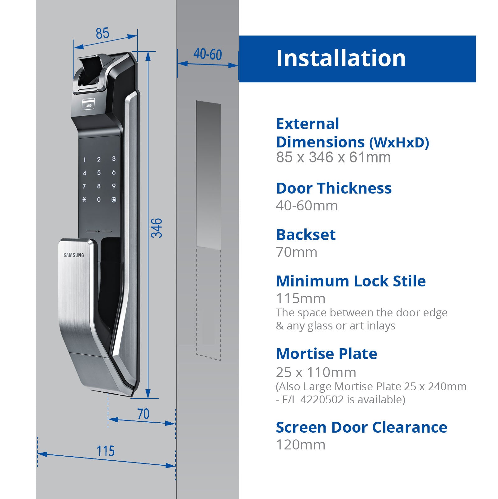 Samsung Smart Door Locks | Digital Door Locks Australia